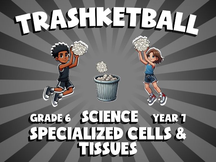 Specialized Cells & Tissues TRASHKETBALL Science Game | No-Prep Year 7 ...