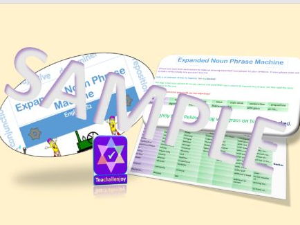 Expanded Noun Phrase Machine | Teaching Resources