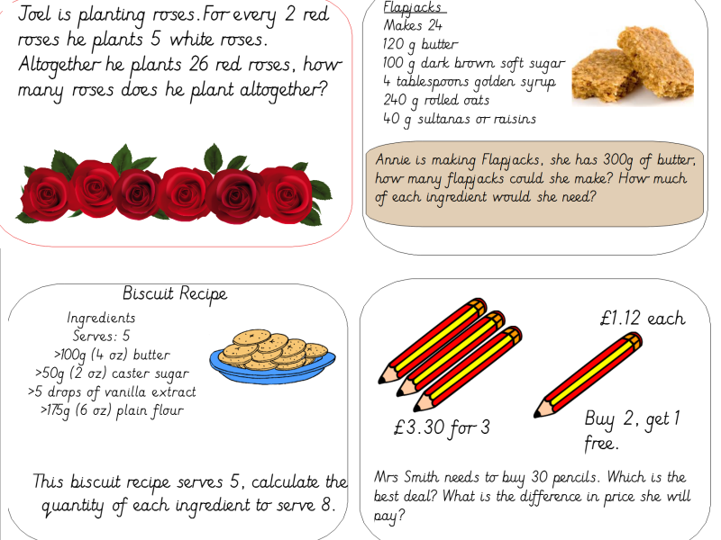 Year 6 Reasoning And Problem Solving Involving Ratio Teaching Resources