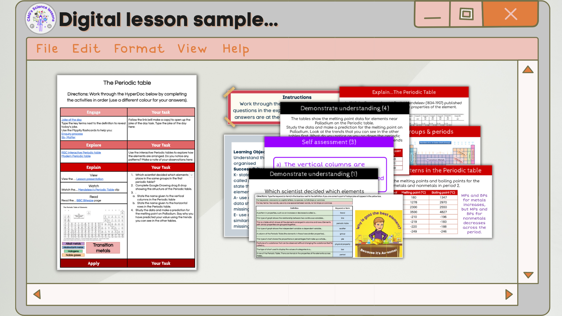 The Periodic table Distance learning | Teaching Resources