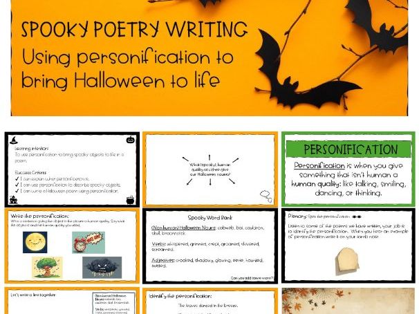 Halloween Personification Poem | Teaching Resources