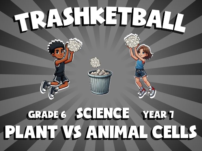 Plant vs Animal Cells TRASHKETBALL Science Game | No-Prep Year 7 Review ...