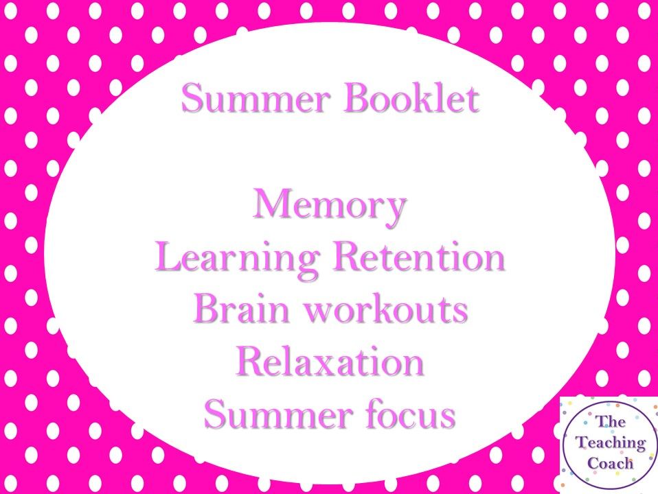 Summer Holiday Work Booklet Pack Study Skills Brain Workouts 