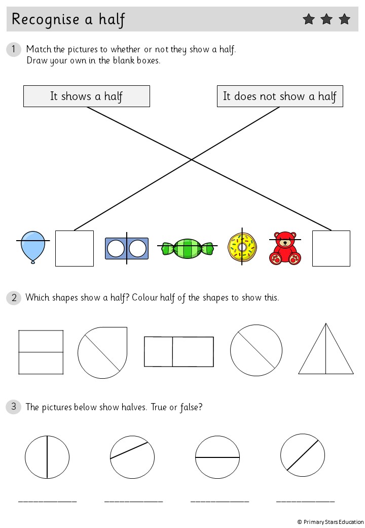 YEAR 1 Fractions White Rose WEEK 4 Block 2 Summer