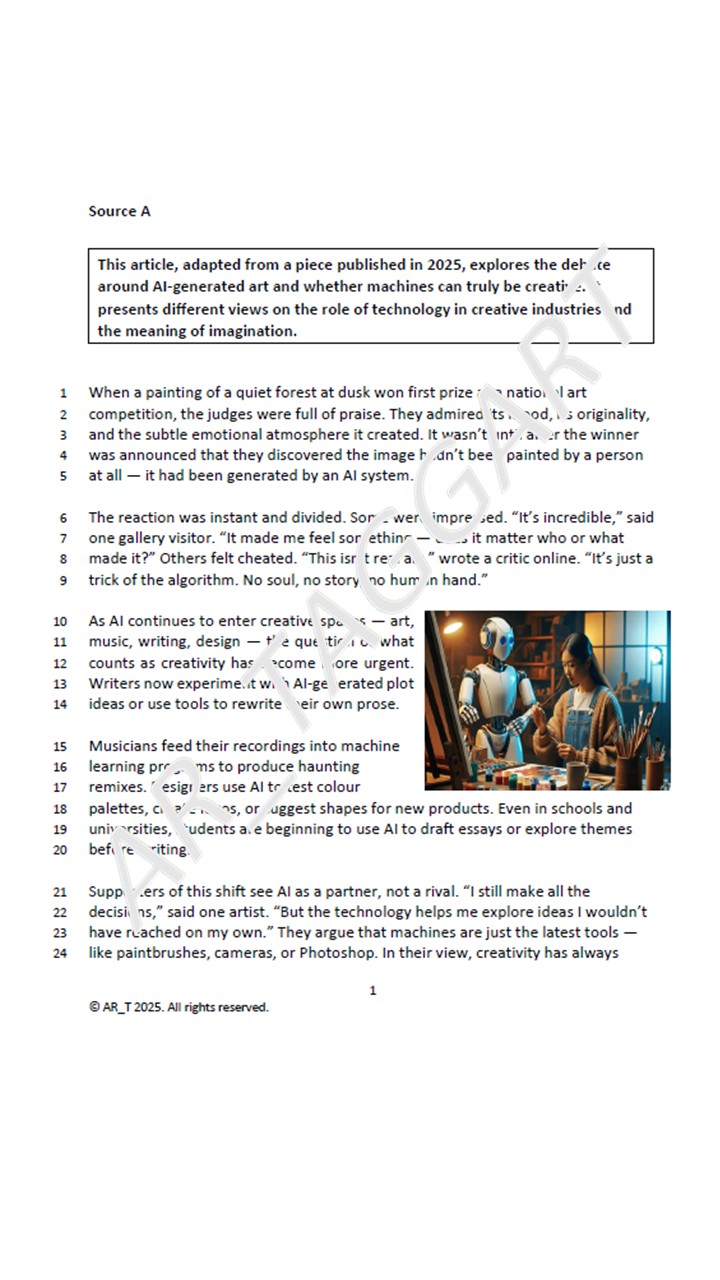 One AQA 2026 GCSE English Language Paper 2 Mock | Models - (aia ...