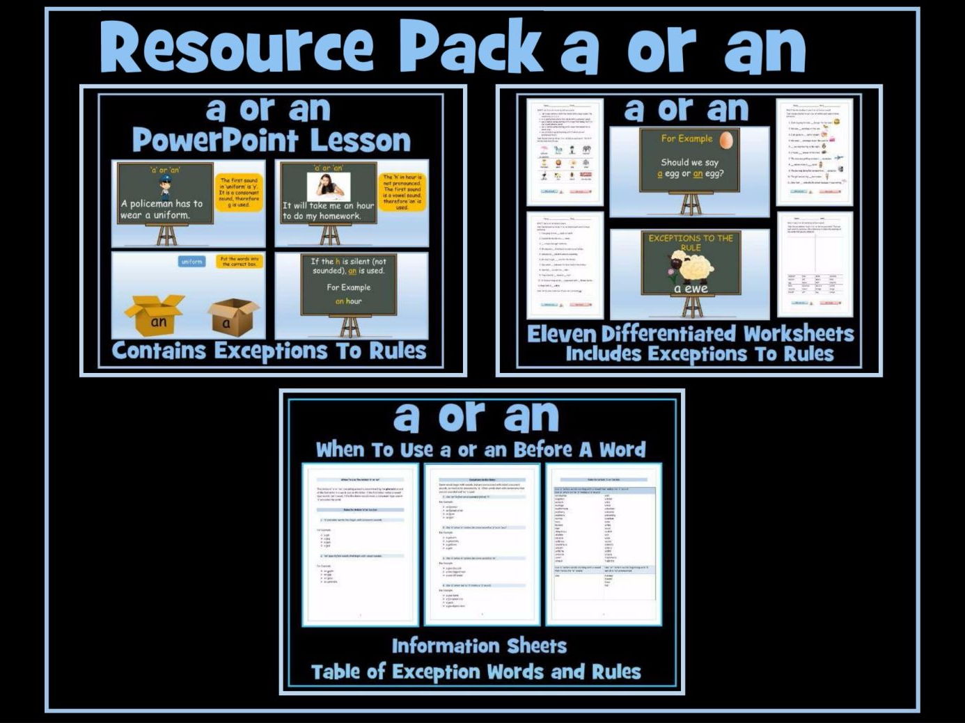 'a' or 'an' | Teaching Resources