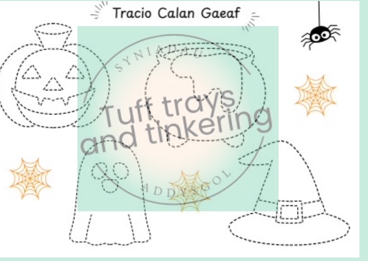 tracio calen gaeaf halloween tracing nursery foundation phase ...