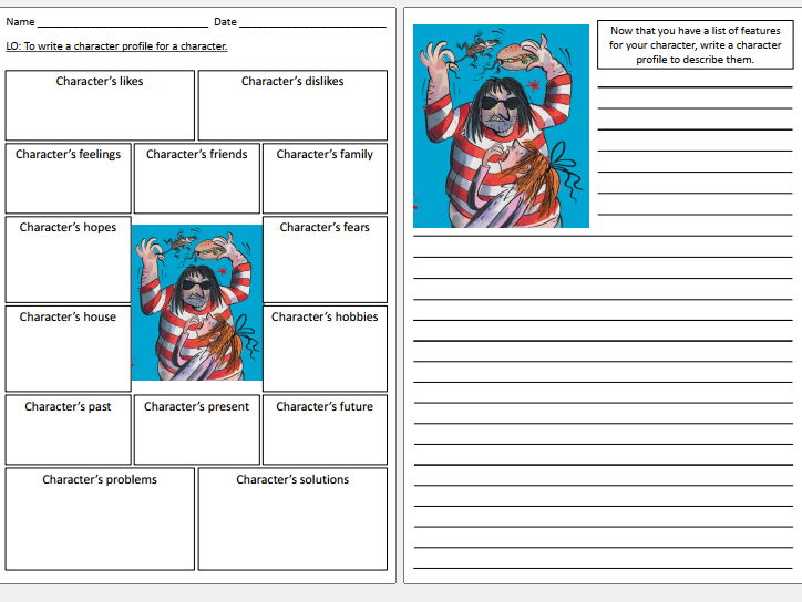 Ratburger book David Walliams Describe the Character Description ...