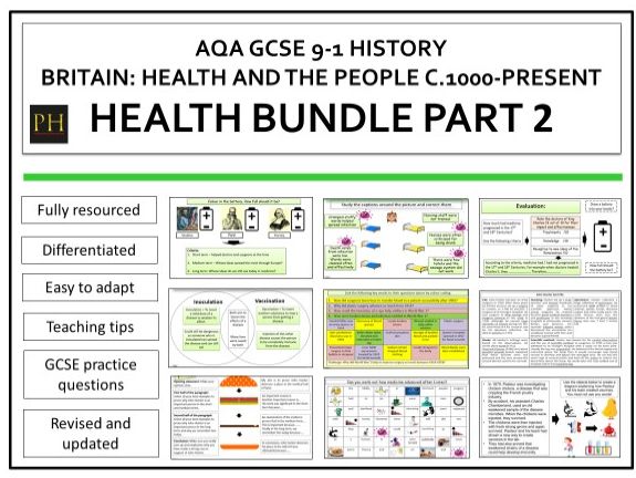Health and the People AQA GCSE 9-1 Bundle Part 2 | Teaching Resources
