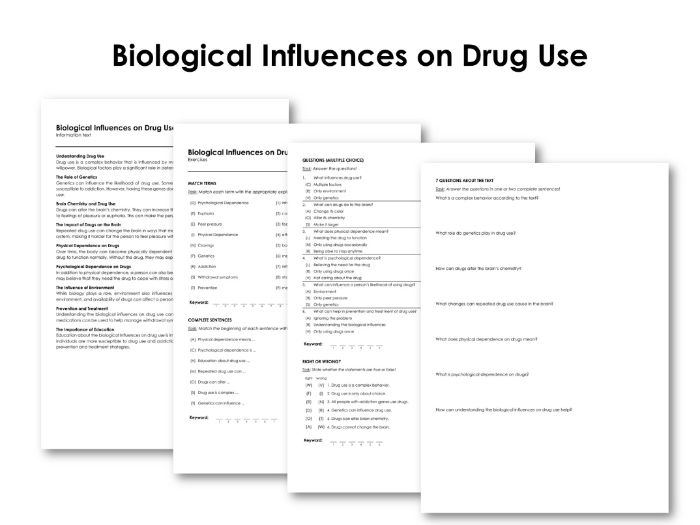 Biological Influences on Drug Use | Teaching Resources