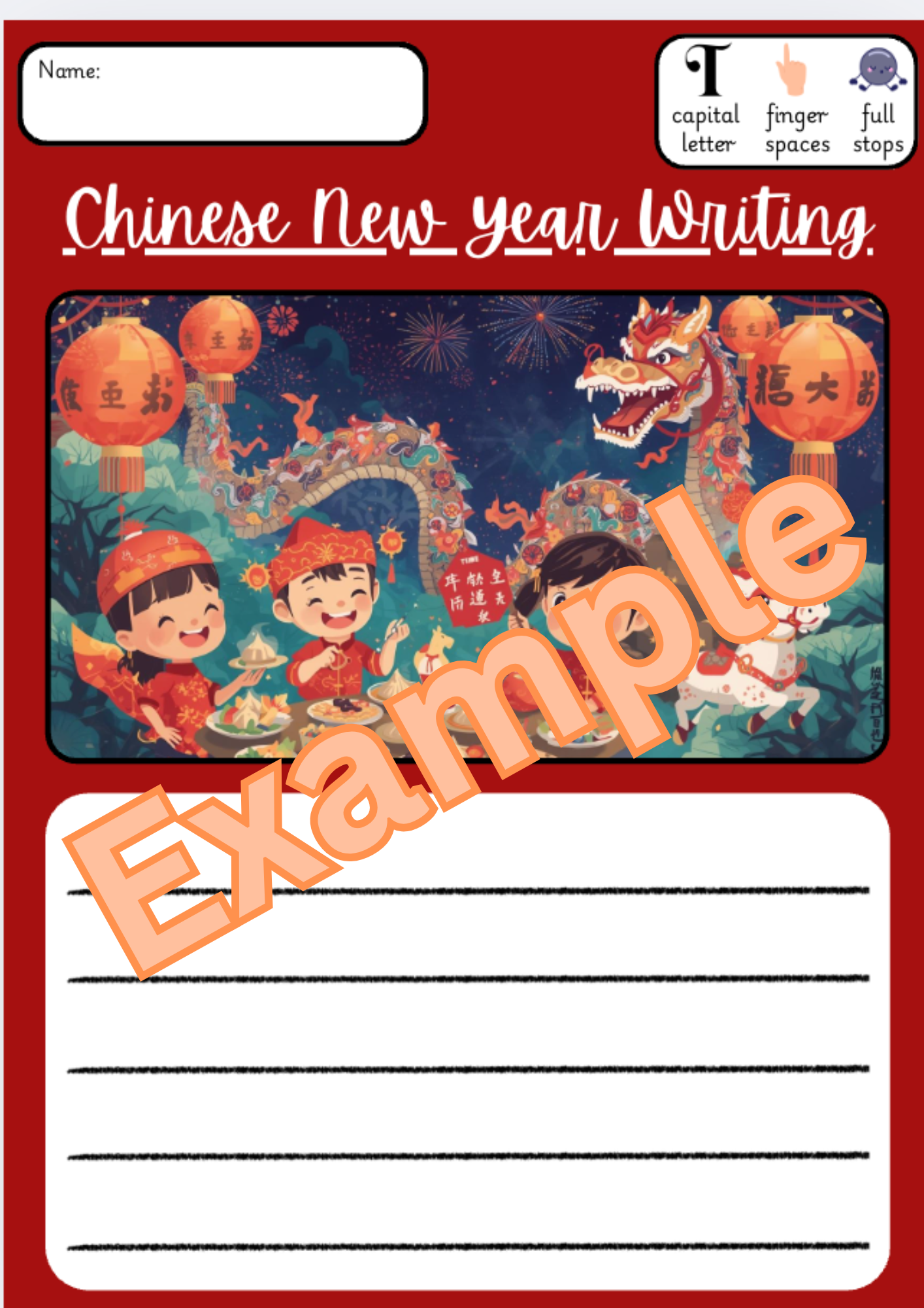 Chinese New Year Writing Prompts - EYFS/KS1 | Teaching Resources