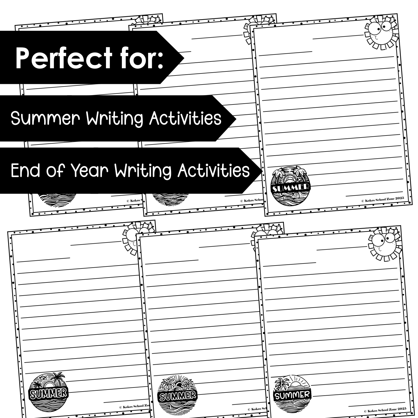 Summer Themed Friendly Letter Templates (Writing Activities) | Teaching ...