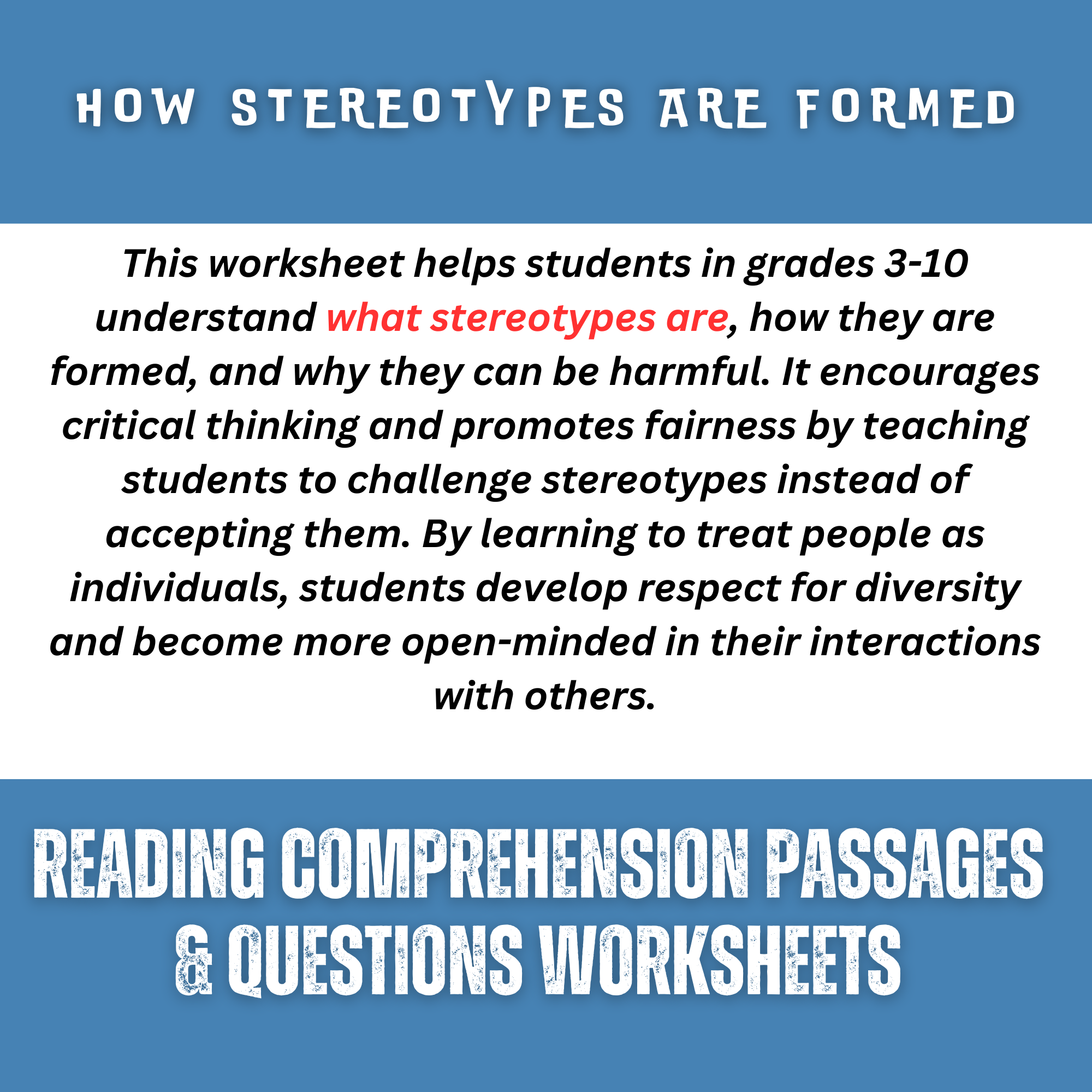How Stereotypes Are Formed -Psychology and Human Behavior Reading ...