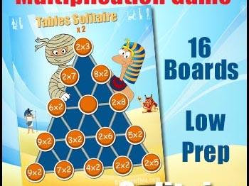 Multiplication Game - Tables Solitaire Game | Teaching Resources