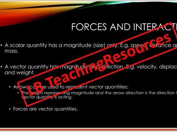 Secondary force and motion resources