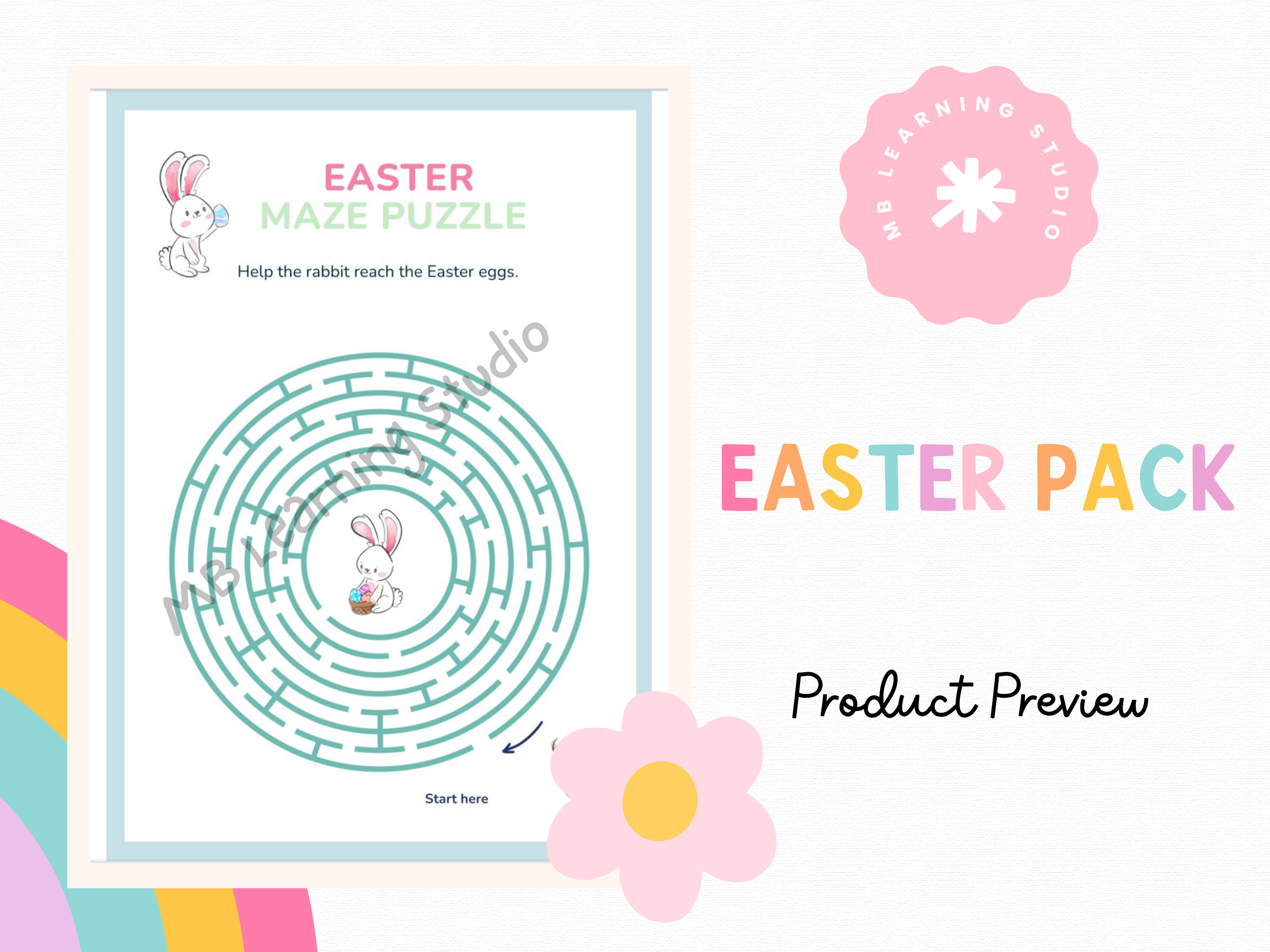 Easter Maze Worksheets – Fun Fine Motor | Teaching Resources