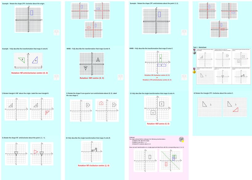 Rotations (Transformations) - Maths GCSE Foundation PowerPoint ...