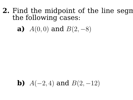 Distance between two points and midpoint of a line segment worksheet ...