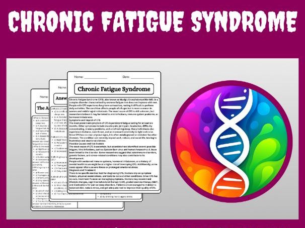 Chronic Fatigue Syndrome - Syndromes Reading Comprehension Passages ...