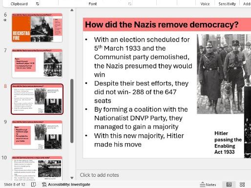 OCR B GCSE History living under nazi rule lesson 3- removal of ...