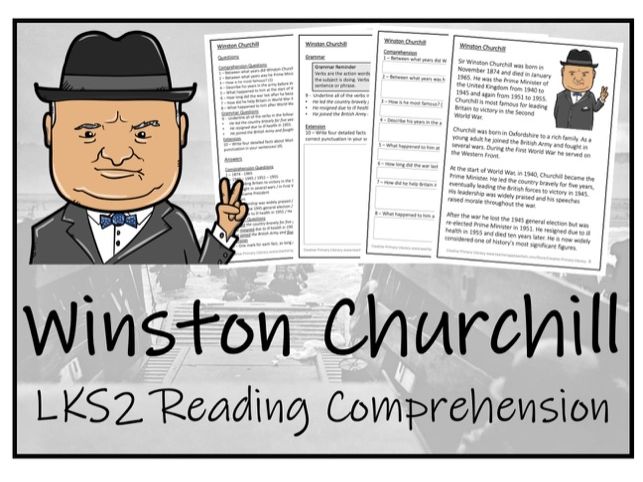 LKS2 History - Winston Churchill Reading Comprehension & Biography ...