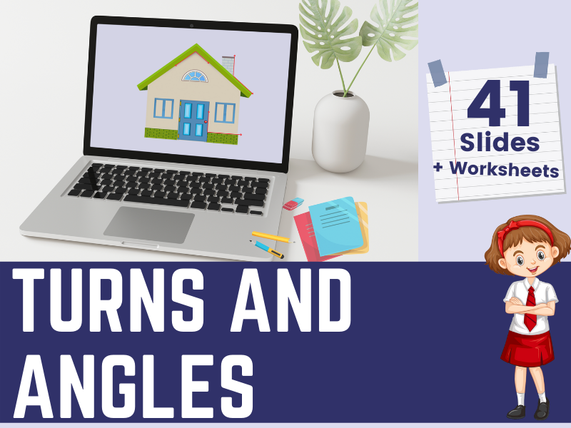 Angles And Turns Interactive Digital Lesson For Year 3 Worksheets 