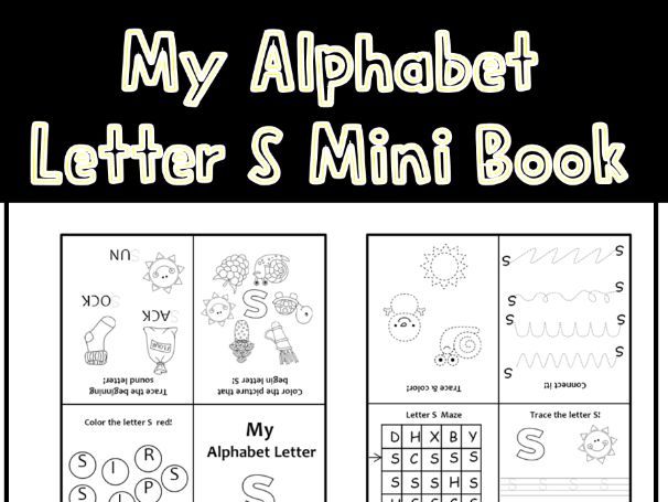 Alphabet Uppercase Letter S Mini Book/Foldable Mini book | Teaching ...