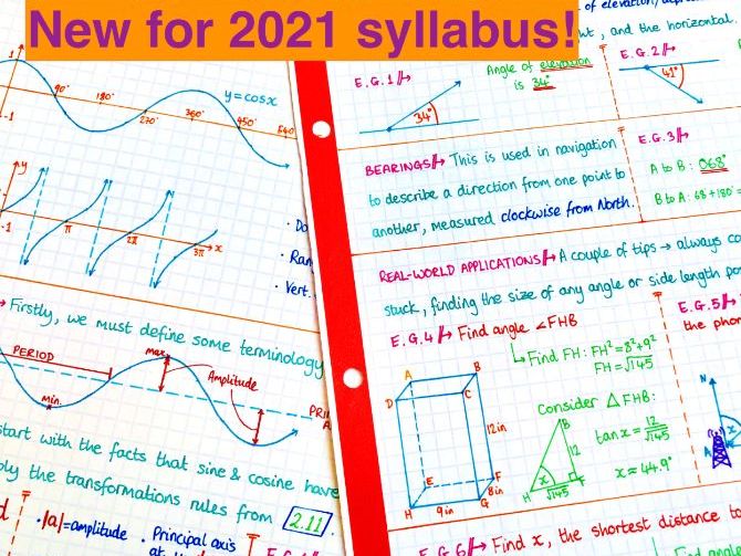 IB Maths AA SL Topic 3 Trig Notes Teaching Resources