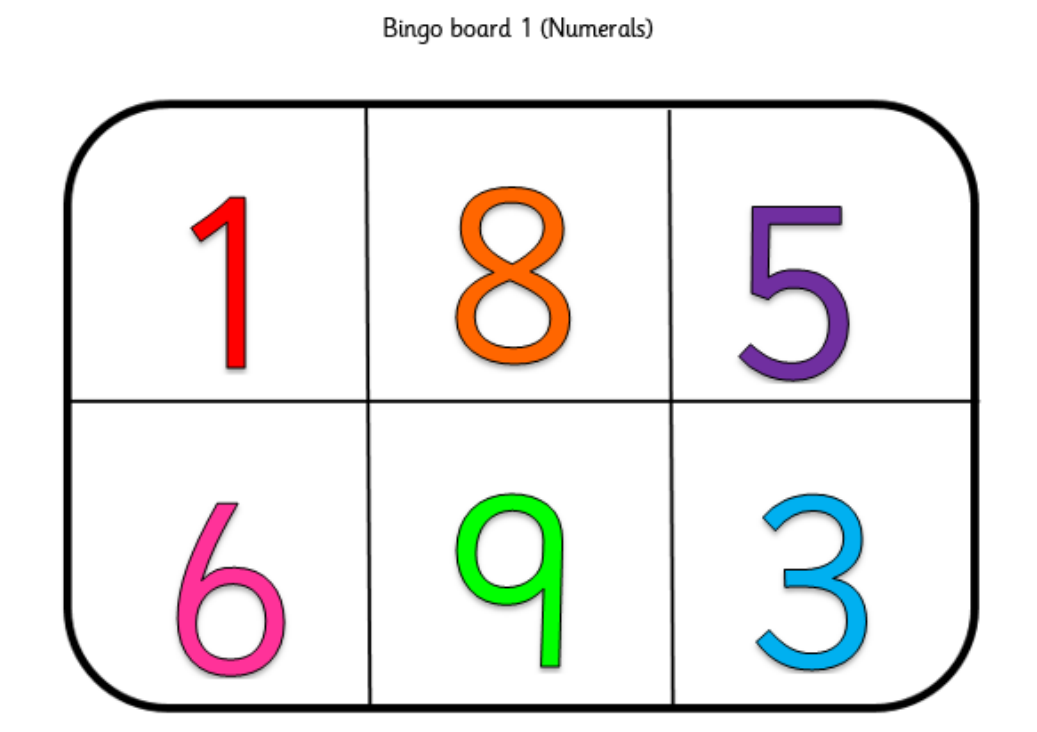 Number Bingo 1 10 Teaching Resources