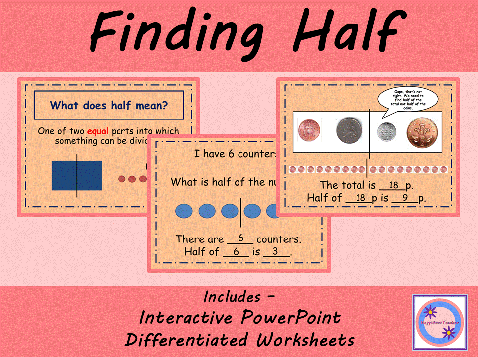 Finding Half Of An Amount Money Complete Lesson Teaching Resources
