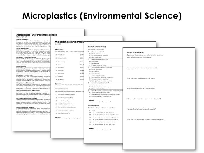 Microplastics (Environmental Science) | Teaching Resources