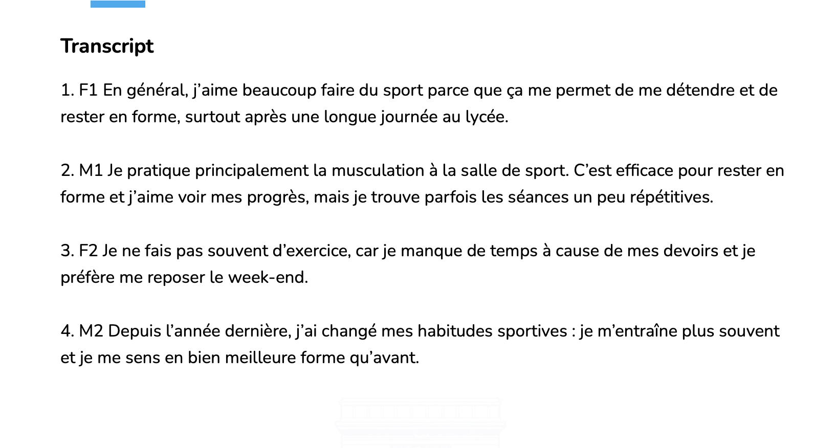 2026 AQA GCSE French Higher Listening – 1.2 Healthy living and ...