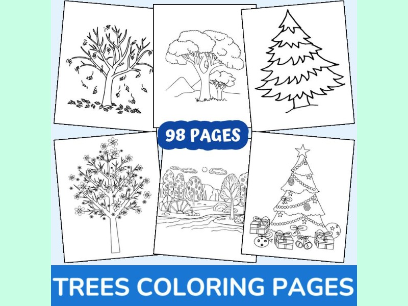 Beautiful Printable Tree Coloring Pages for Creative Kids' Fun ...