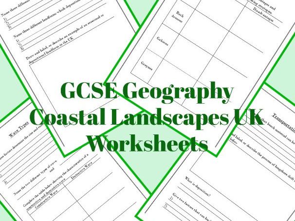 GCSE Geography Living with the Physical World Worksheets Bundle ...