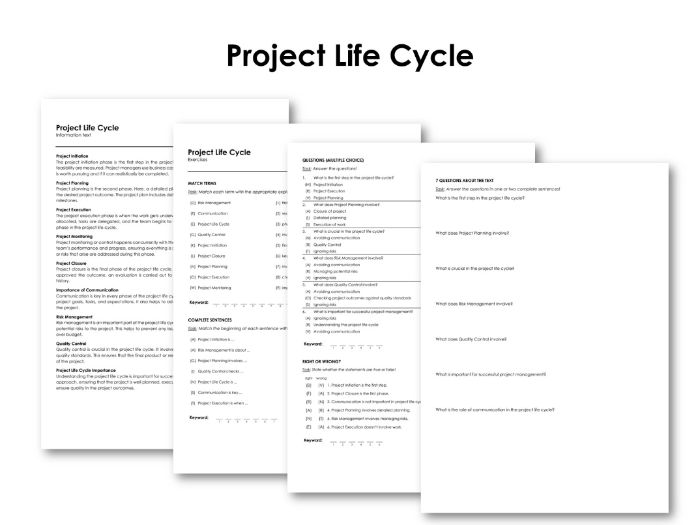 Project Life Cycle | Teaching Resources