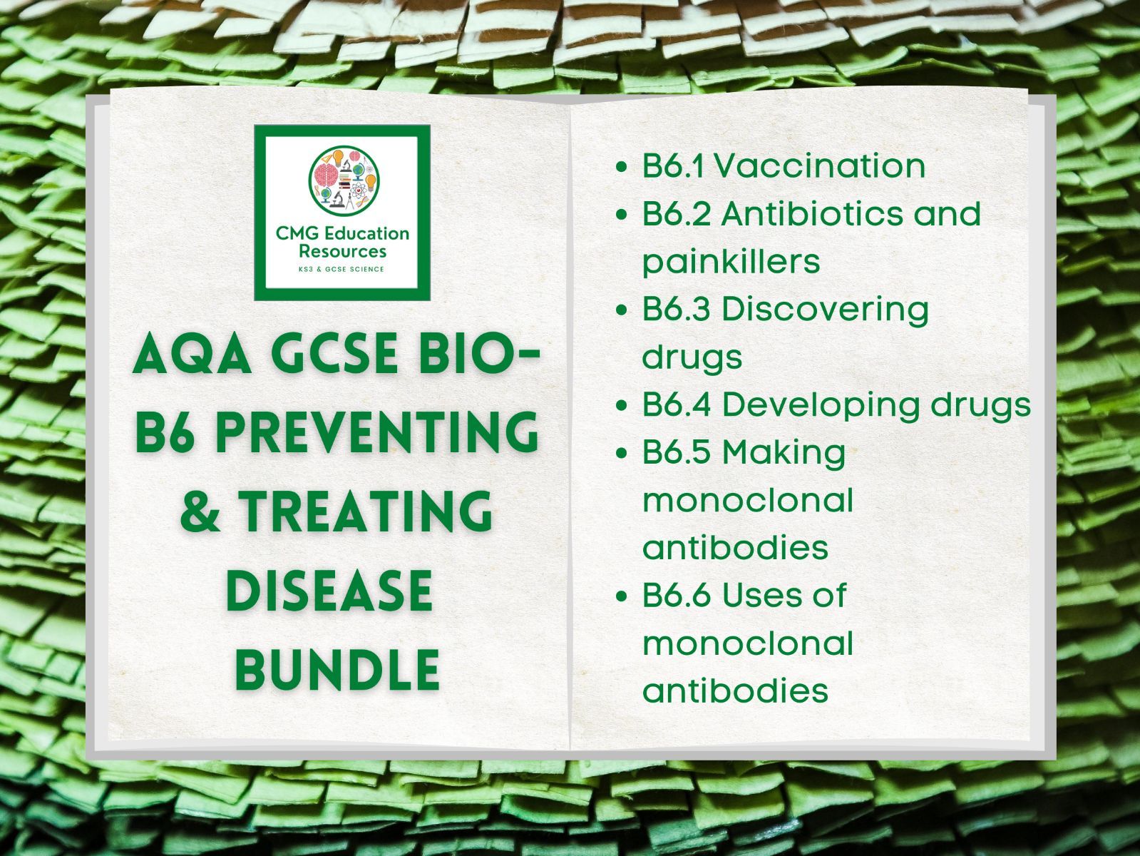 B6 Preventing and treating disease bundle (AQA 9-1 GCSE Biology ...