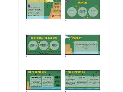Edexcel iGCSE Geography - Coastal erosion | Teaching Resources