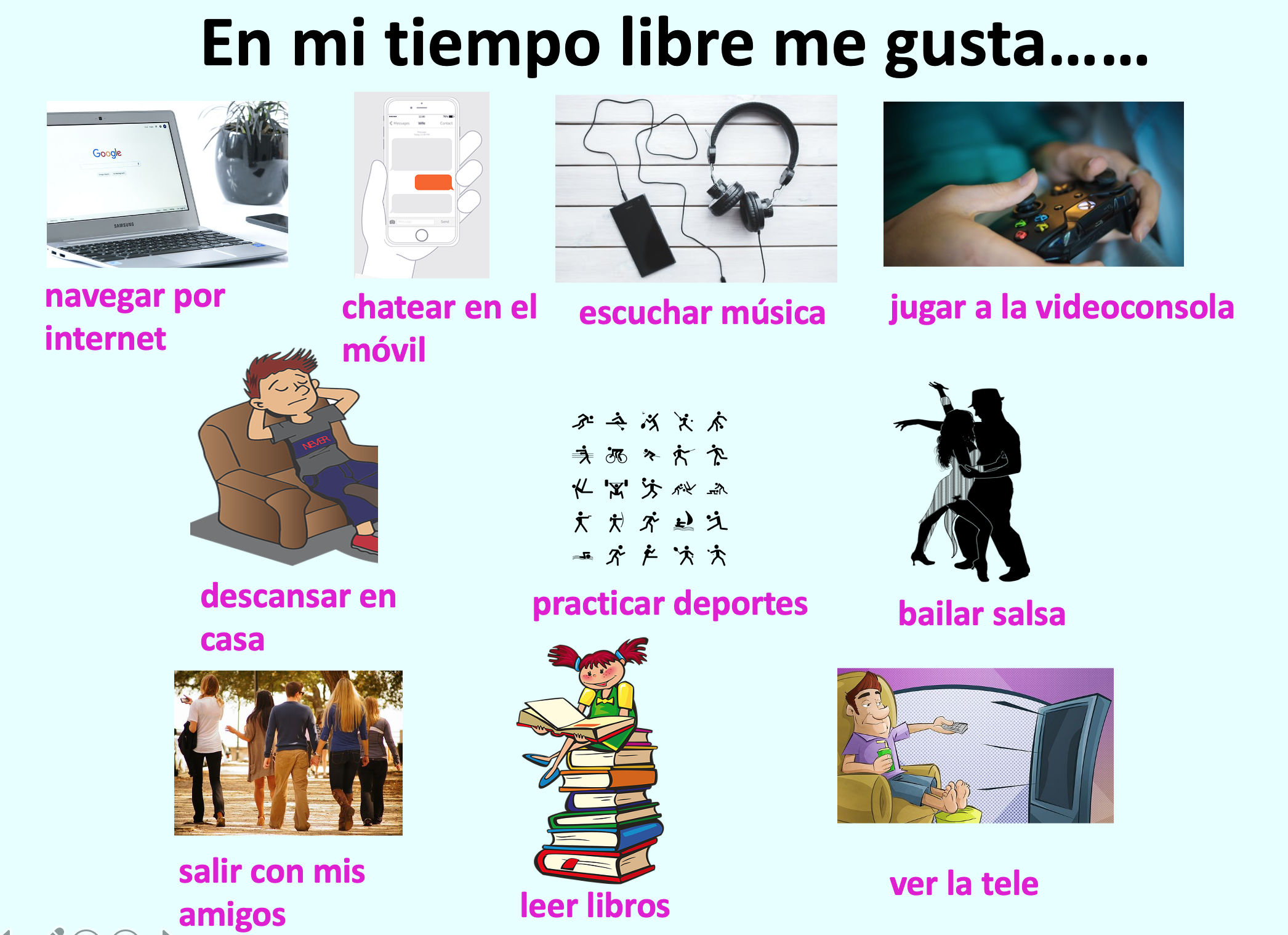 Claro 1 Mis pasatiempos 3.1 Mi tiempo libre | Teaching Resources