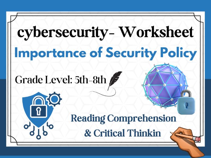 Importance of Security Policy: Reading Comprehension Passages ...