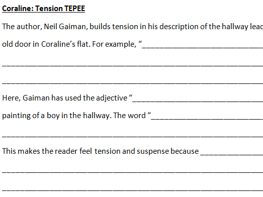 Coraline Sen Unit Years 6 7 8 Part 2 Teaching Resources