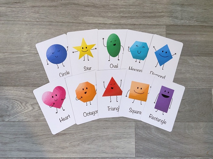 Whole-school English language learning resources: shapes
