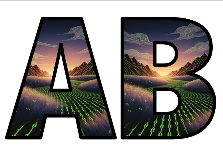 Binary Code 0 1 CPU World Building Lettering Set Display Title Letters ...