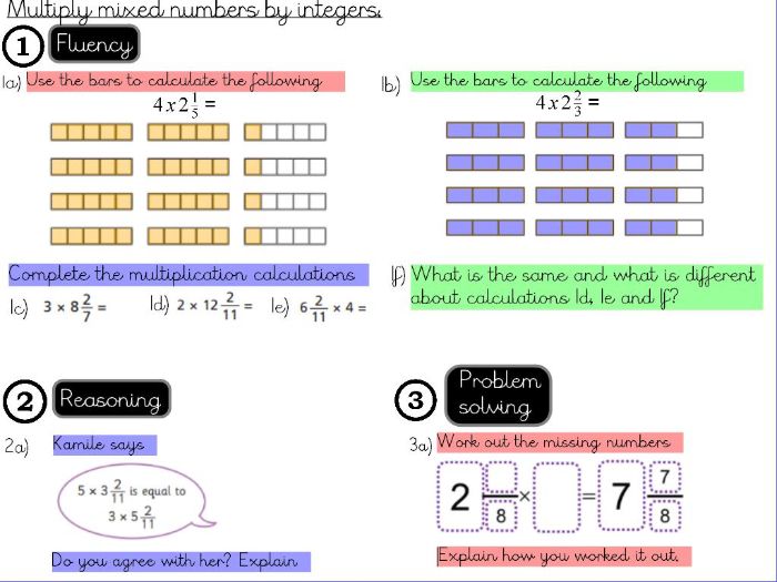Fractions Multiply Mixed Numbers By Integers Year 5 Teaching Resources