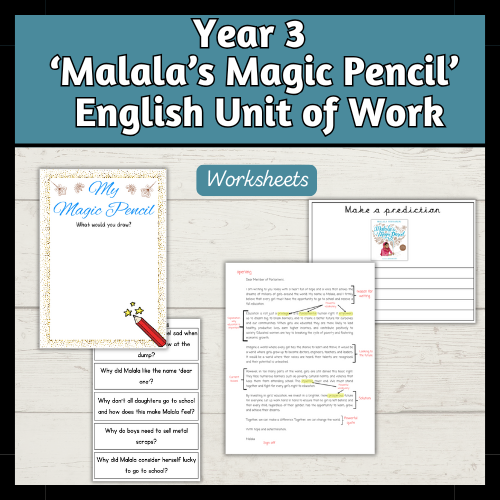 'Malala's Magic Pencil' Year 3 English Lesson Planning and Resources ...