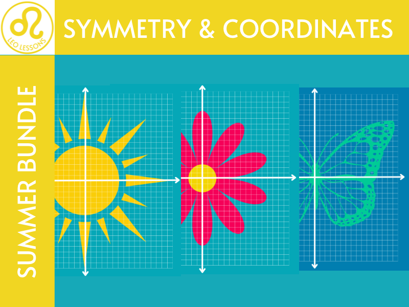Summer Symmetry Coordinate Pictures | Teaching Resources