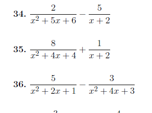 Adding and subtracting algebraic fractions worksheet (with detailed ...