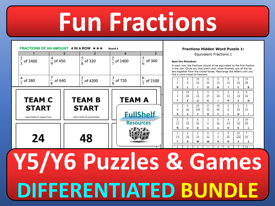 Fractions KS2 Teaching Resources Fractions KS2 Teaching Resources