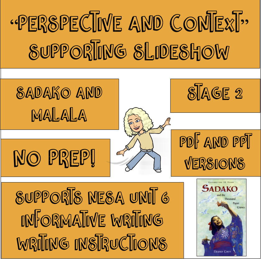 HUGE Supporting Slideshow - Stage 2 Unit 6 - Sadako/Malala - PPT format ...