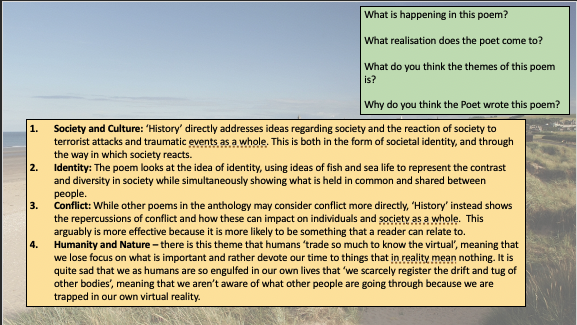 A Level English Lit - 'History' by John Burnside | Teaching Resources