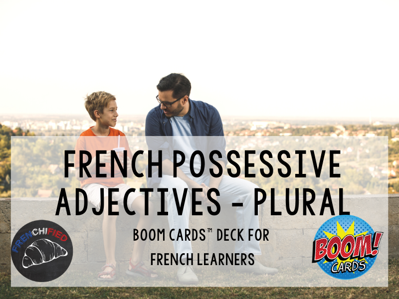 Boom Cards™ - French - Possessive adjectives notre/nos, votre/vos and ...